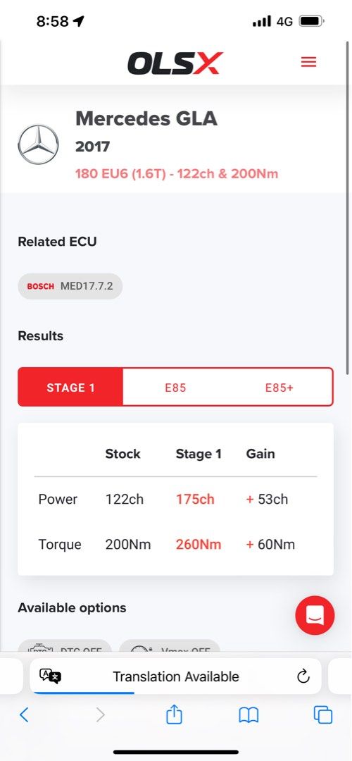 Mercedes Gla180 engine tune ecu tuning gla cla a , Everything Else on Carousell