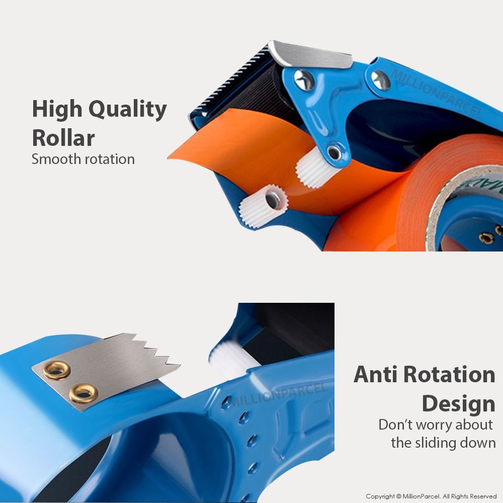 Metal & Plastic Tape Cutter Dispenser | Tape Holder | Carton Box Tape ...
