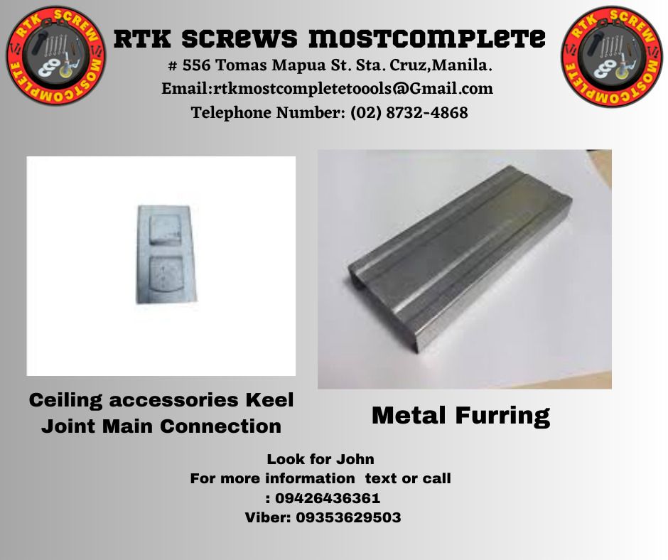 Metal Furring and Ceiling accessories Keel Joint Main Connection on ...