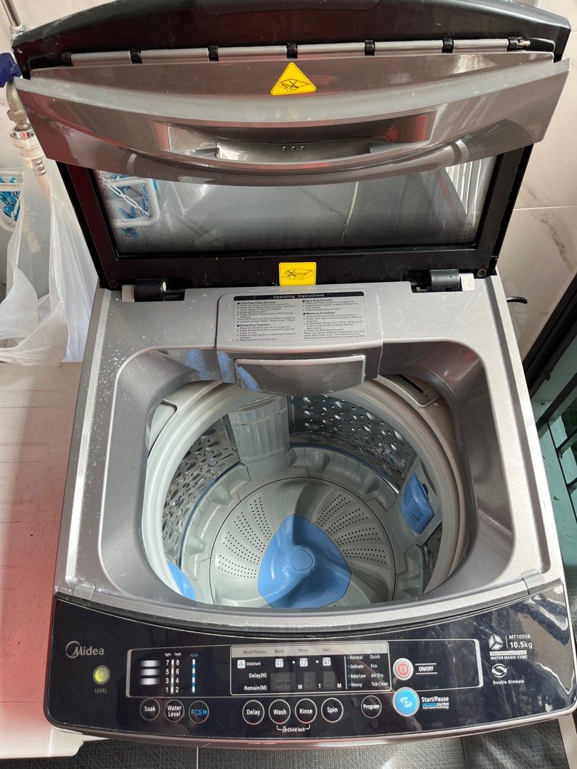 Midea Washing Machine MT1050B - 10.5kg, TV & Home Appliances, Washing ...