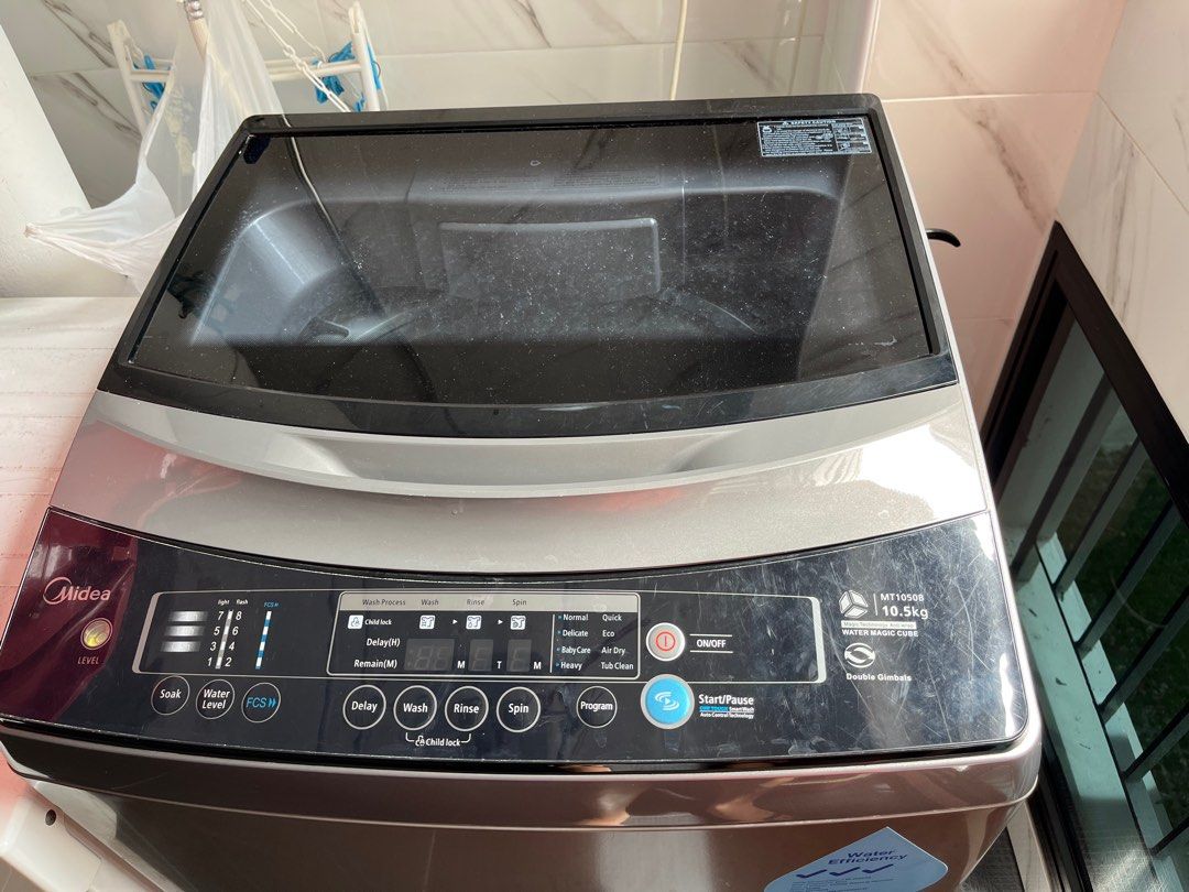 Midea Washing Machine MT1050B - 10.5kg, TV & Home Appliances, Washing ...