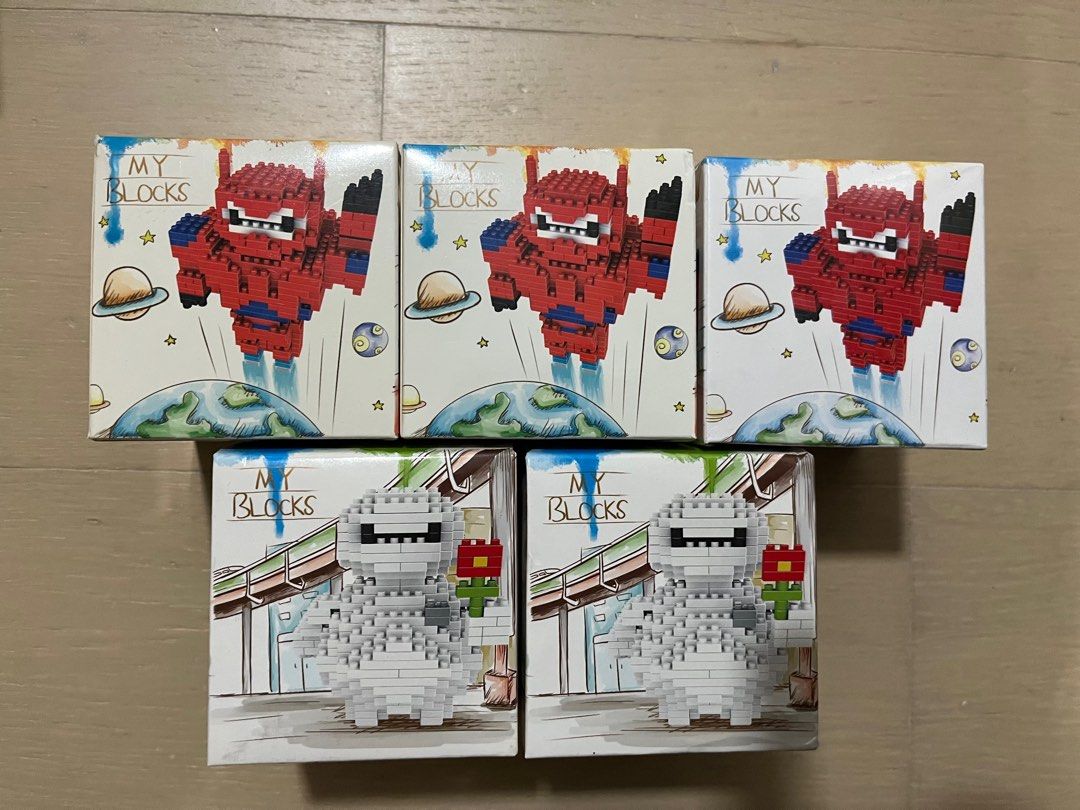 Mini blocks - baymax, Elsa, Anna, Olaf, transformer, minion, rtc ...