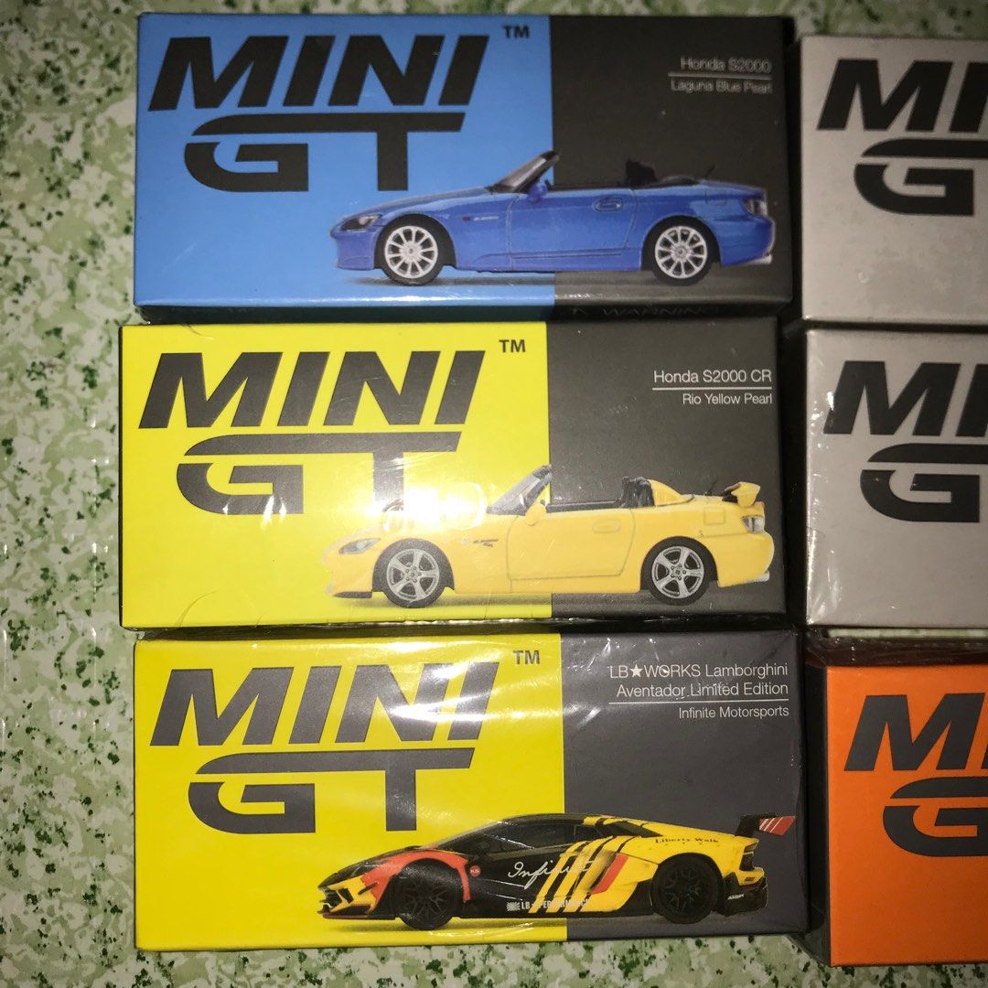 MINI GT SET LAMBORGHINI / HONDA S2000 s2k / TOYOTA TRD SUPRA / PORSCHE ...