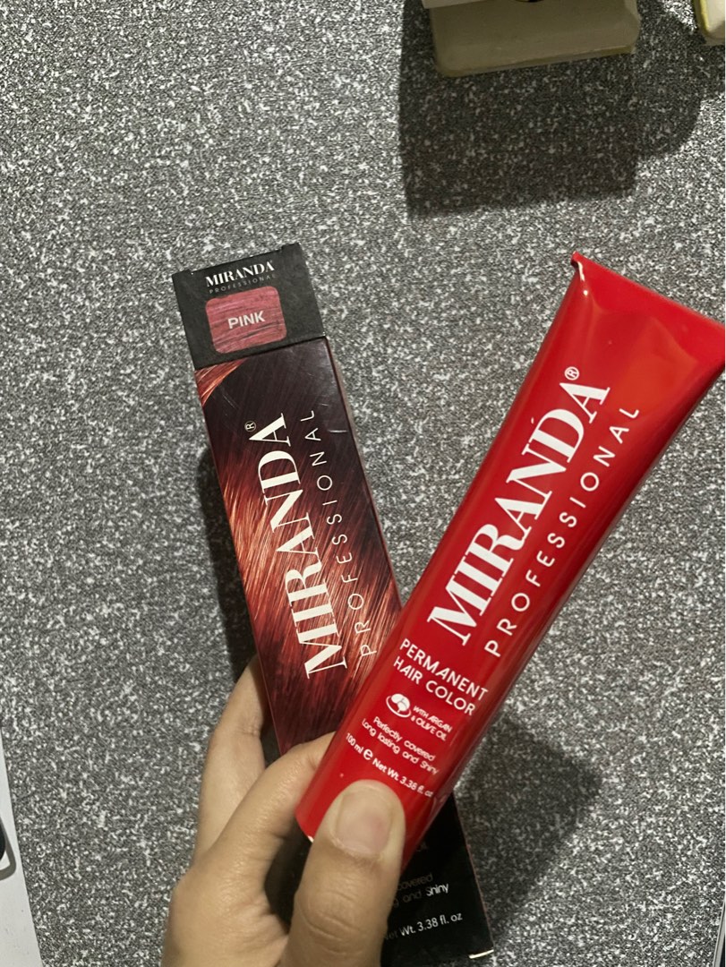Miranda Professional Hair Color 100ml cat rambut pink / Miranda ...