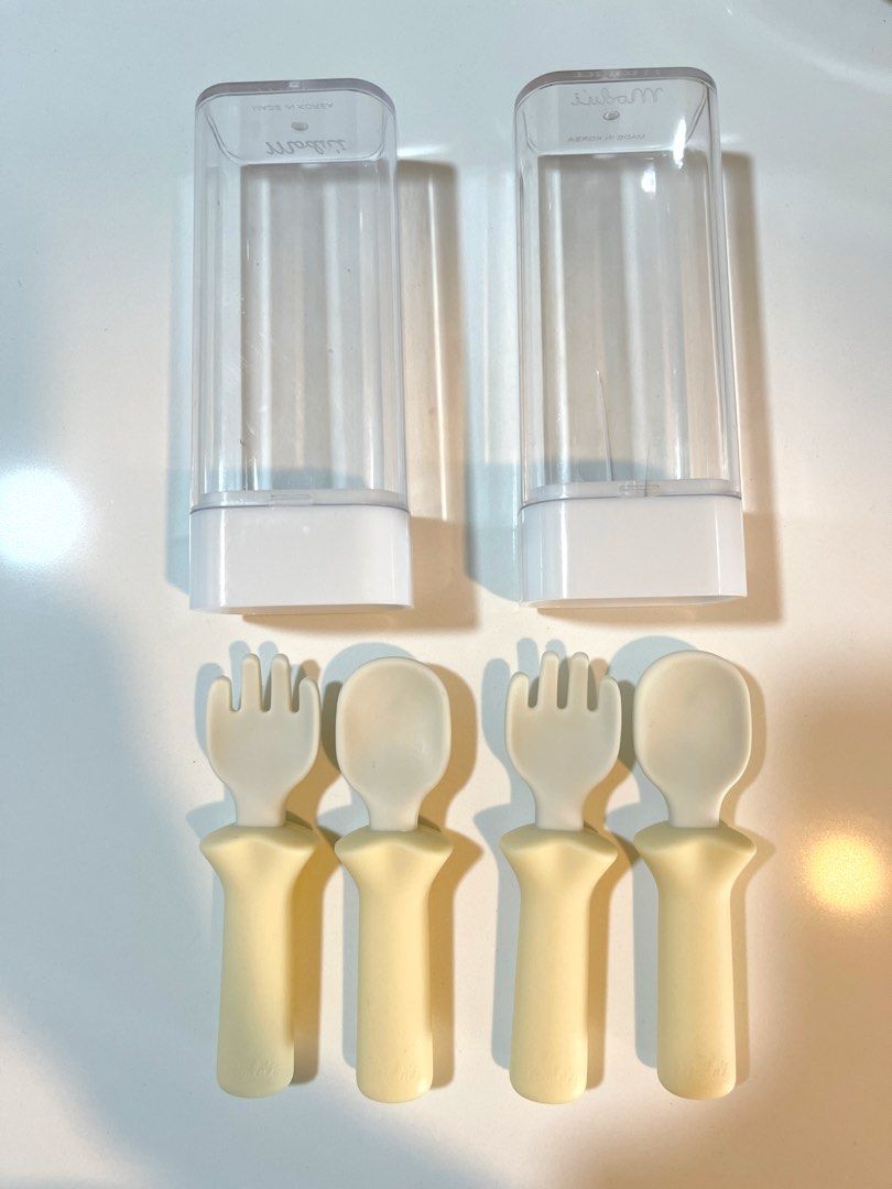 MODU'I - Silicon Spoon/Fork Set / Ergonomic / Easy Sterilisation / SGS ...
