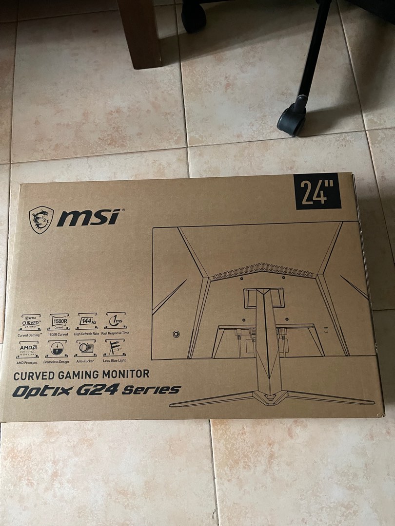 MSI MAG241C 144hz 23.6" Curved Monitor 1ms, Computers & Tech, Parts ...