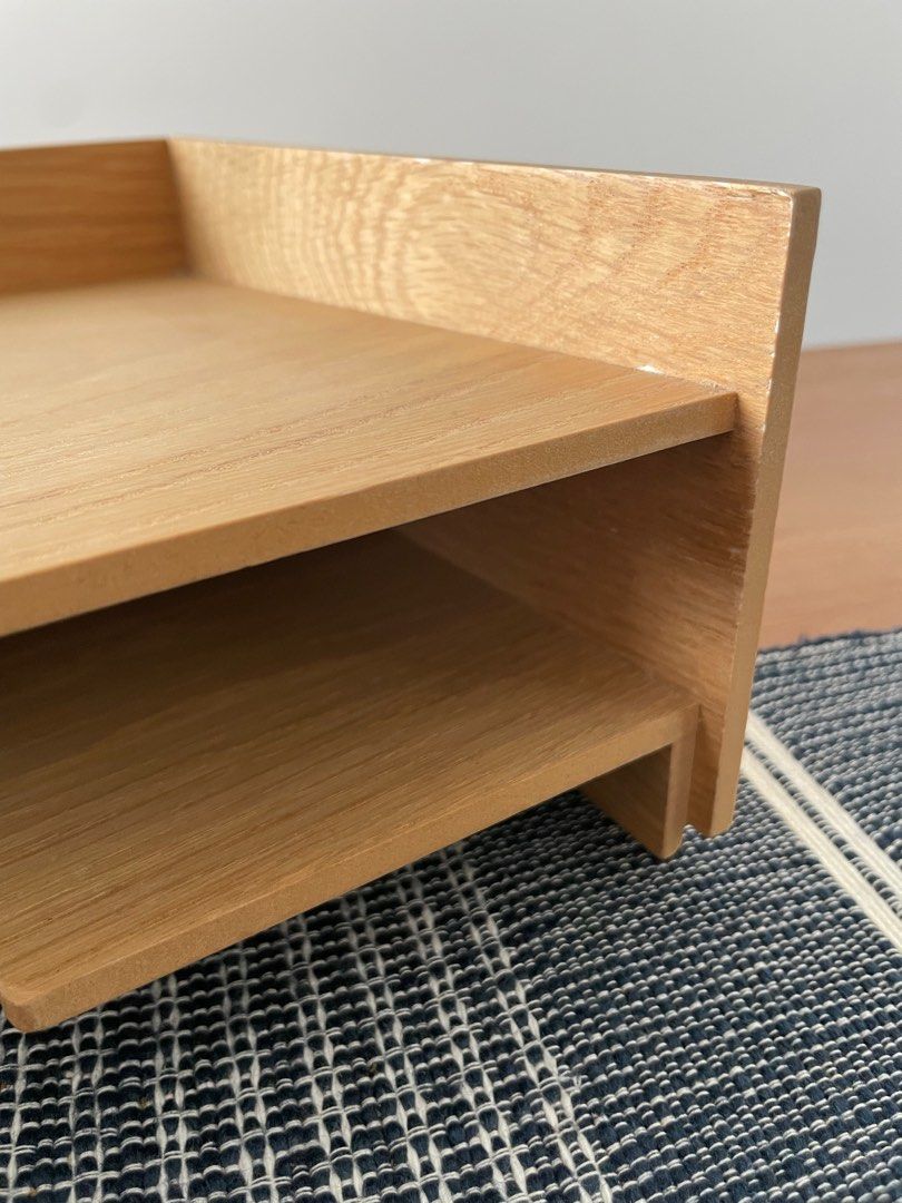 Muji wooden document tray, Furniture & Home Living, Home Improvement ...