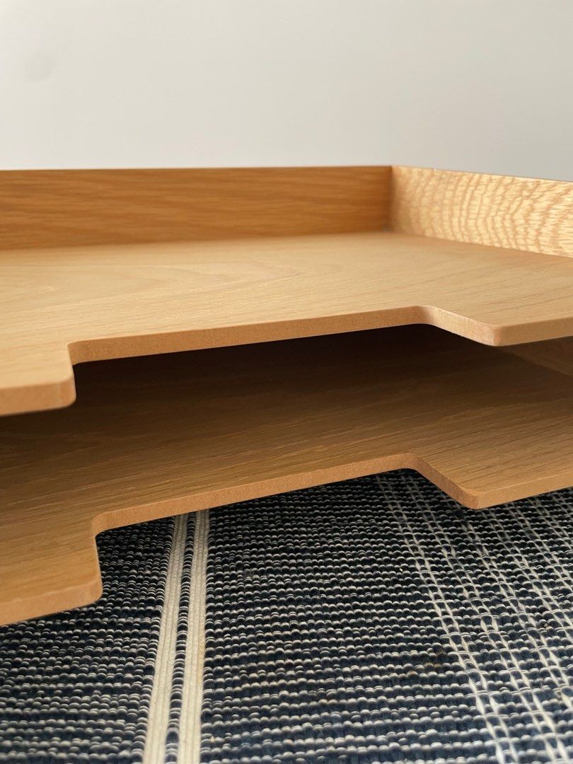 Muji wooden document tray, Furniture & Home Living, Home Improvement ...
