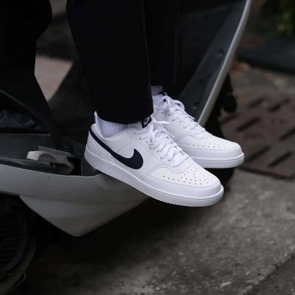 NIKE COURT VISION LOW (MIDNIGHT NAVY), Men's Fashion, Footwear ...