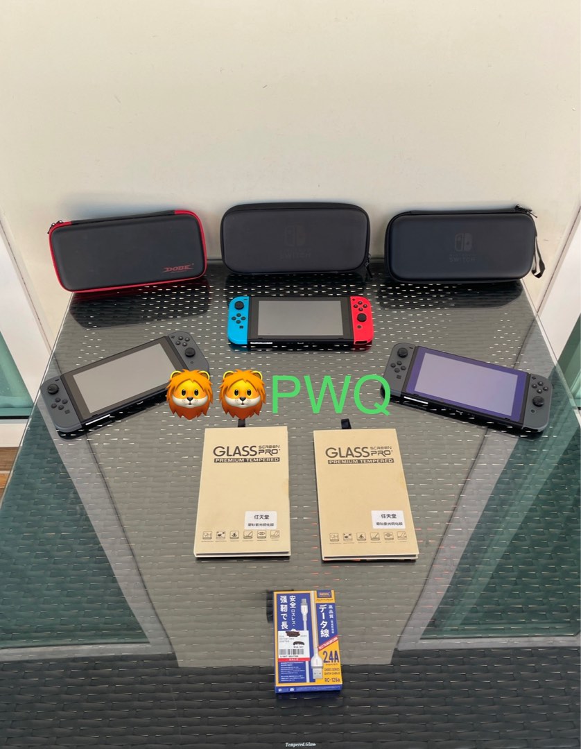 Nintendo Switch Gen 2 Console With Free Pouch and SD card, Video Gaming ...