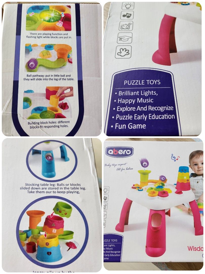Obero Wisdom Learning Table, Babies & Kids, Infant Playtime on Carousell