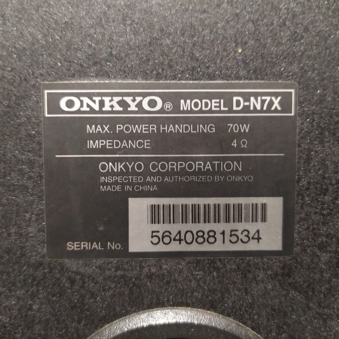 Onkyo Bookshelf 70w 4ohms, Audio, Soundbars, Speakers & Amplifiers on Carousell