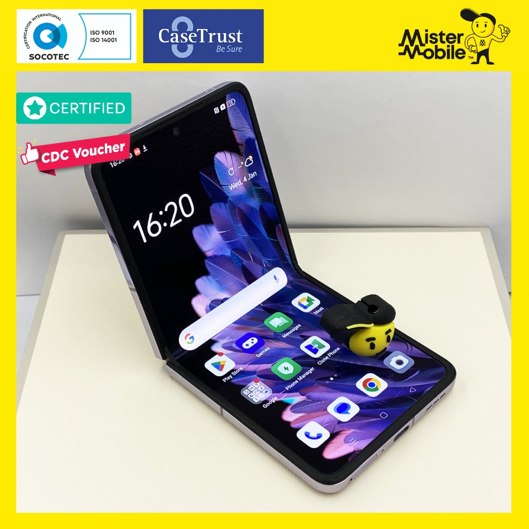 Oppo Find N2 Flip 5G 256 256GB Moonlit Purple Used Set Local, Mobile ...