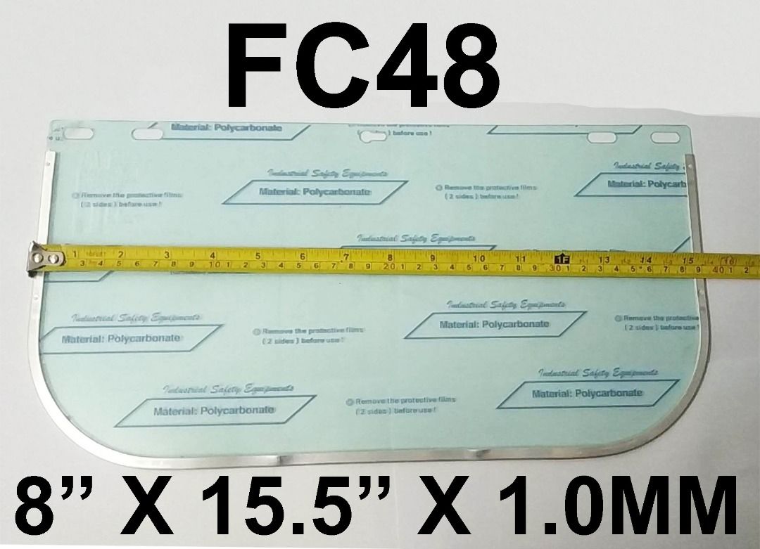 ORIGINAL BLUE EAGLE FACE SHIELD EXTRA VISOR 8" X 15.5" X 1.0MM FC48 ...