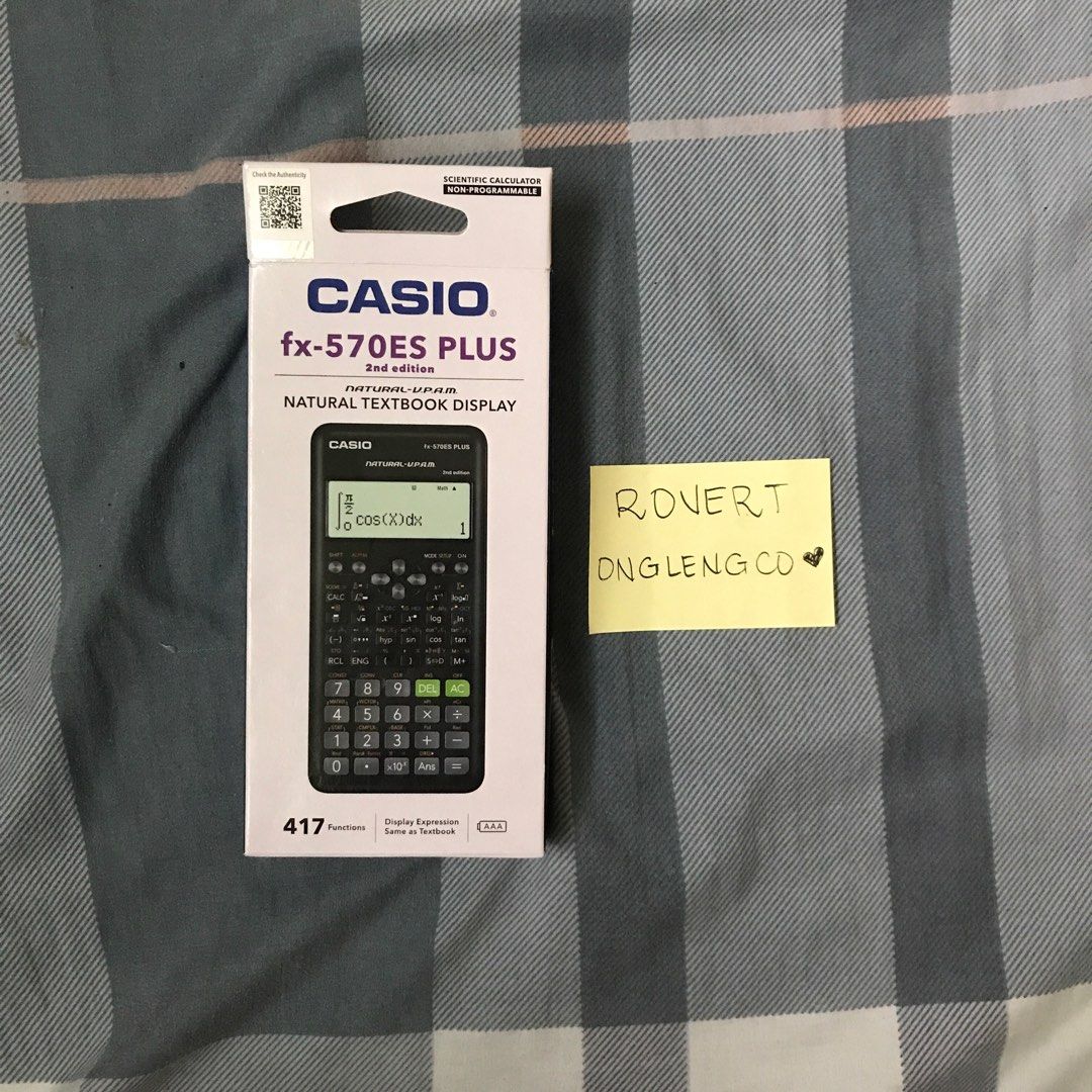 ORIGINAL Casio Scientific Calculator fx-570ES Plus, Computers & Tech ...