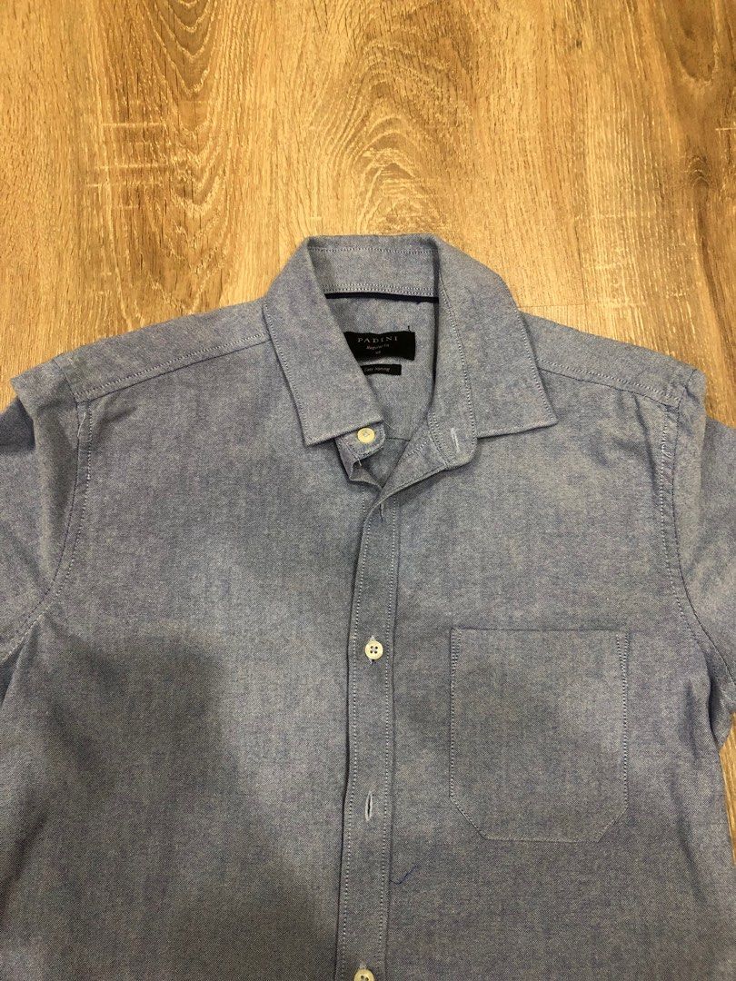 Padini Regular Fit Shirt Men Office Grey, Men's Fashion, Tops & Sets ...