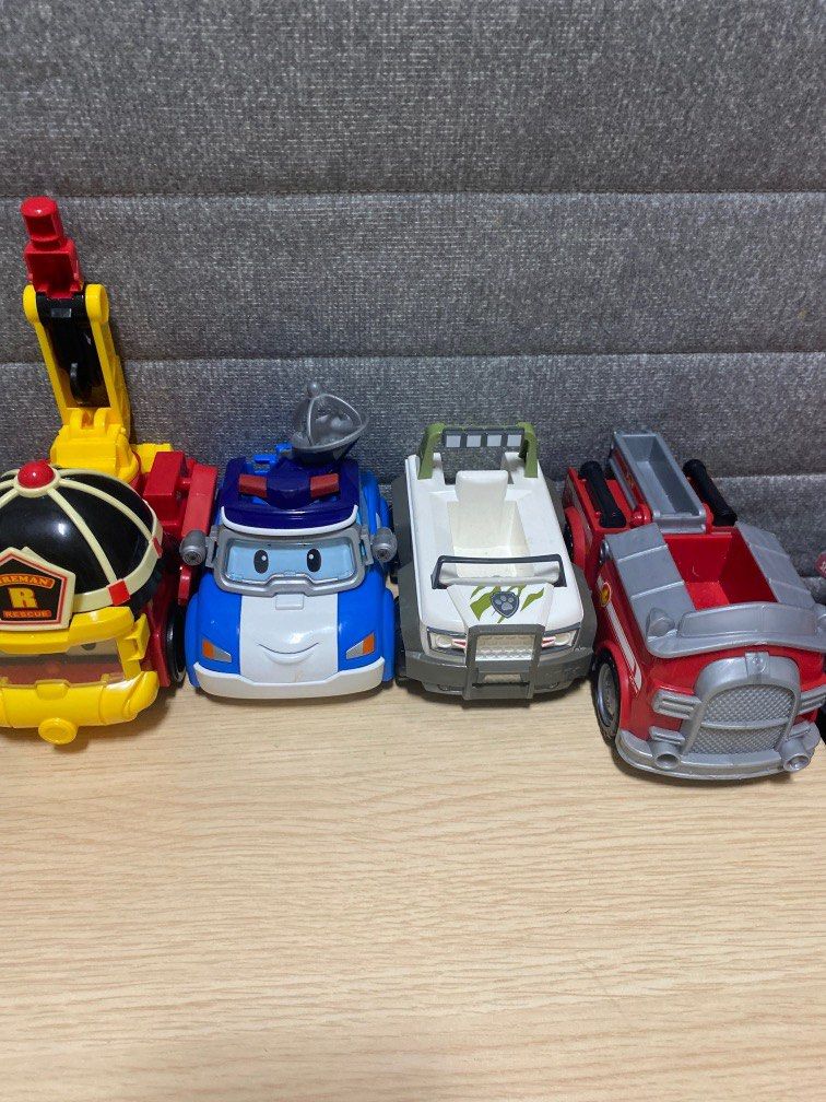 Paw Patrol & Robo Car Poli Toys, Hobbies & Toys, Toys & Games on Carousell