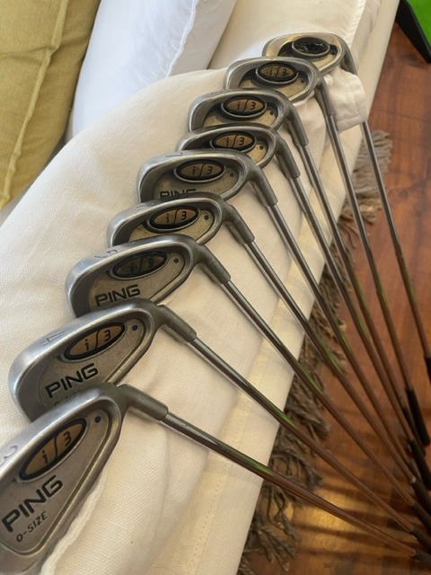 Ping i3 blue dot irons, full set 3-SW, Sports Equipment, Sports & Games ...