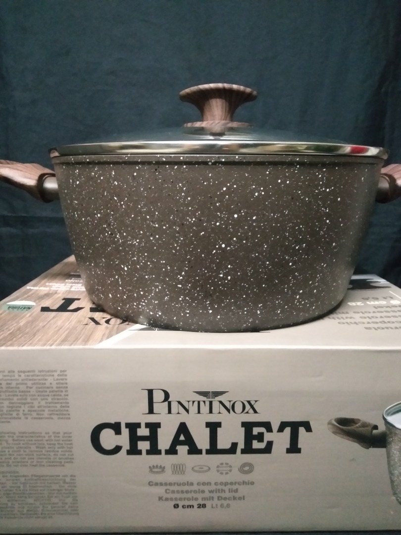 Pintinox 6.6L Chalet Non- Stick Casserole (28cm) with Lid/ Brand New ...