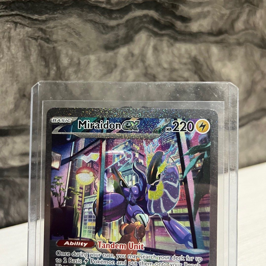 Pokemon Scarlet Violet TCG Miraidon EX SIR Card, Hobbies & Toys, Toys ...