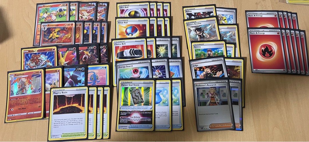 Pokemon TCG Fire box with Arcanine ex, Hobbies & Toys, Toys & Games on ...