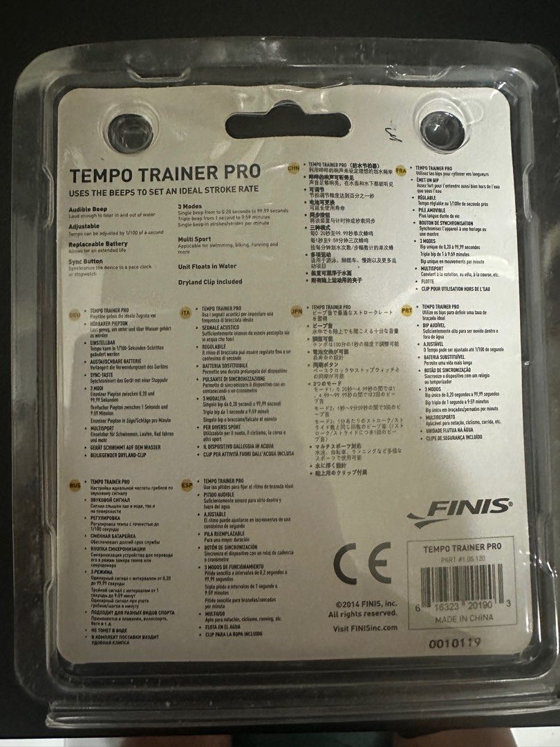 Pre-loved Finish Tempo Trainer Pro, Sports Equipment, Sports & Games ...