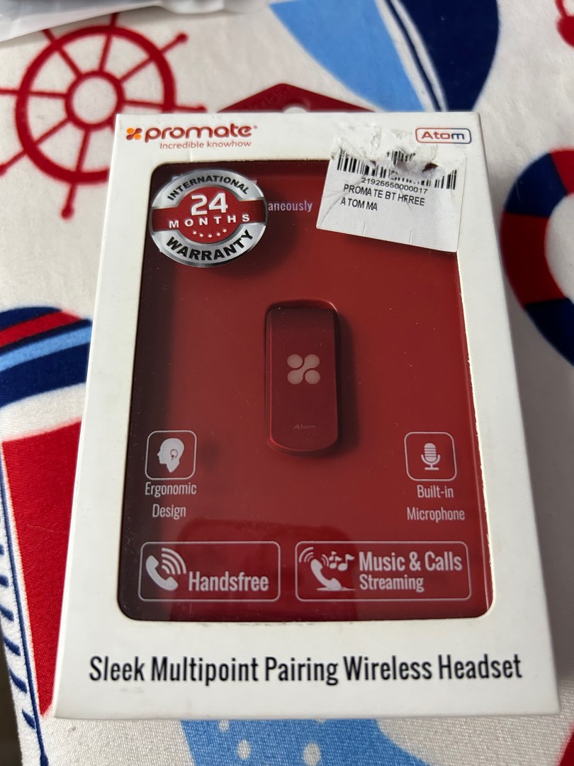 Promate Sleek Multipoint Pairing Wireless Headset on Carousell