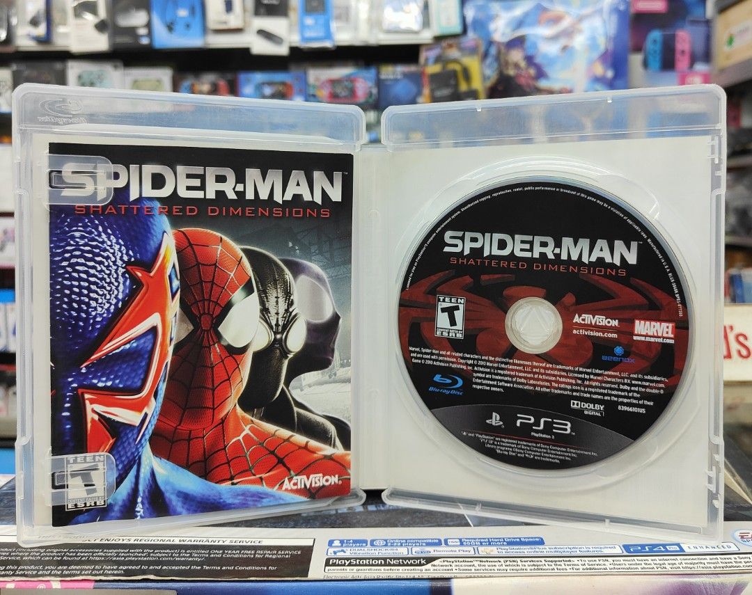 PS3 Spider-Man Shattered Dimensions R1, Video Gaming, Video Games ...