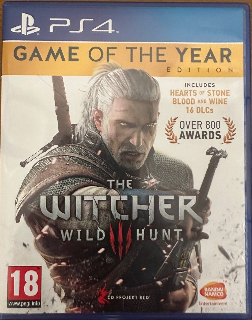 PS4/PS5 Witcher 3 Wild Hunt Heart of Stone Blood and Wine Game of the ...