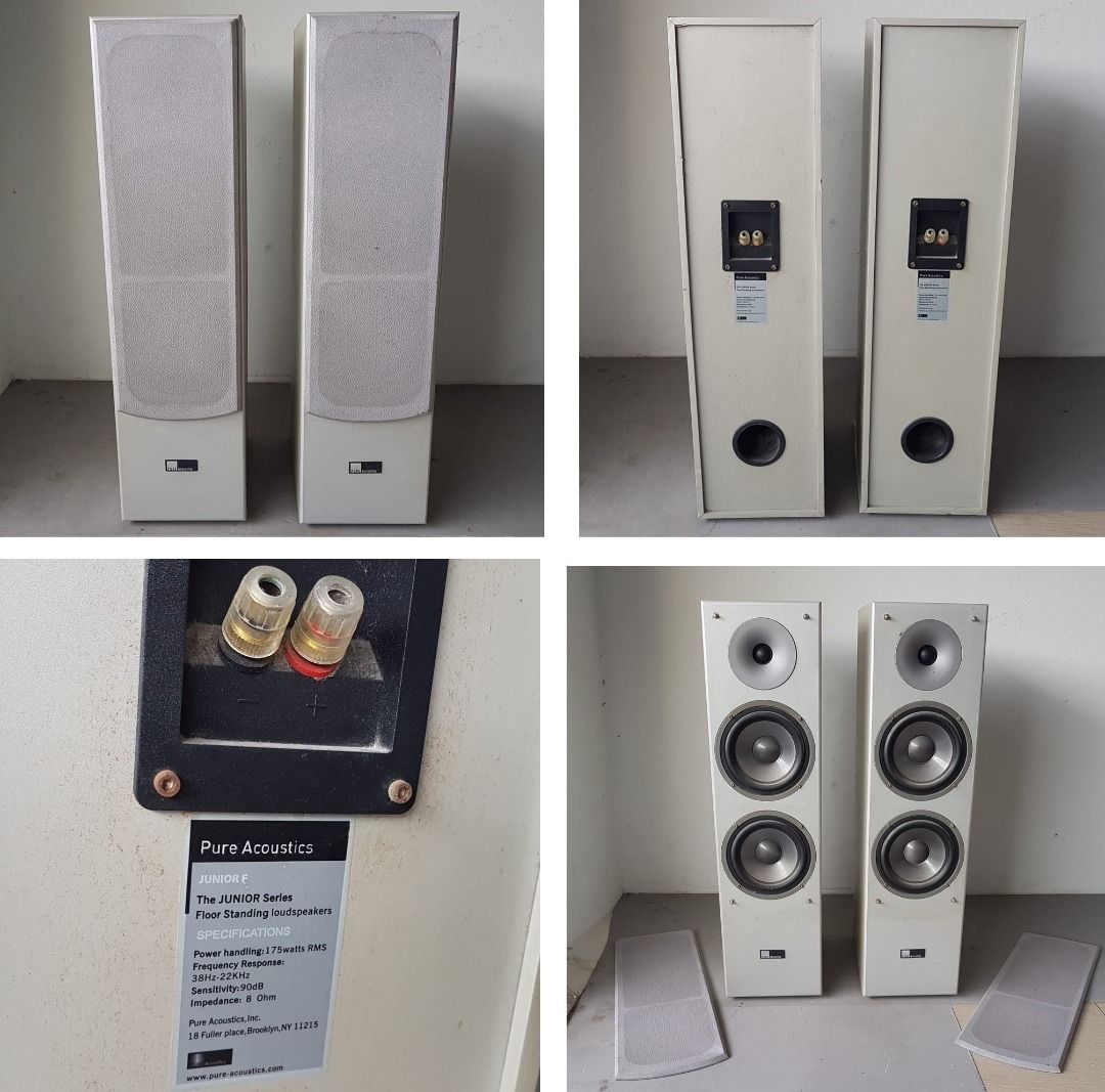 Pure Acoustic Speaker System, Junior Series, 175 Watts, USA, 3-Way ...