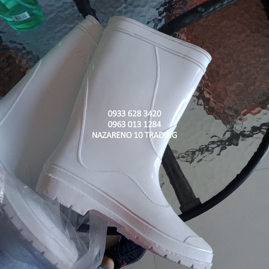 RAIN BOOTS CAMEL WHITE Rubber boots / Rain Boots / safety Boots on ...