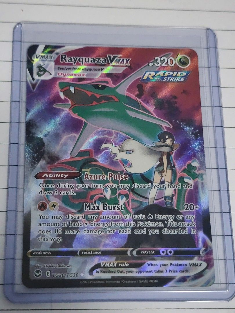 Rayquaza VMAX (Silver Tempest) CSR, Hobbies & Toys, Toys & Games on ...