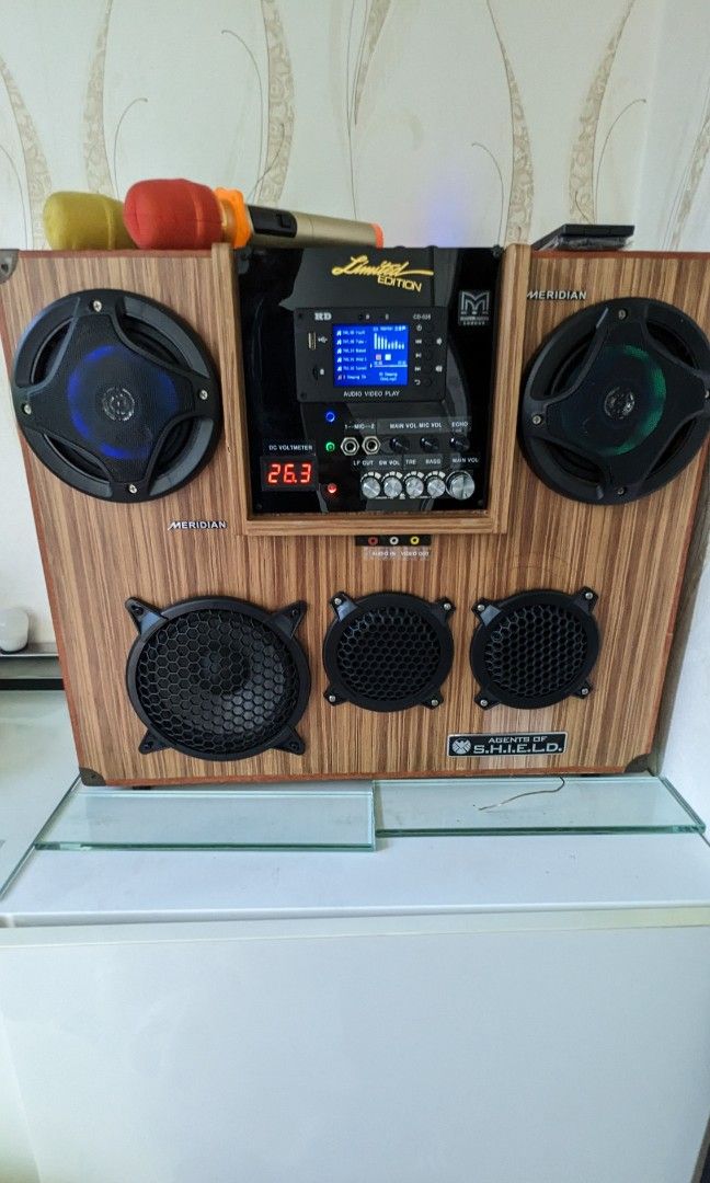 Rechargeable Batteries Powered Karaoke Music Box, Audio, Portable Music ...