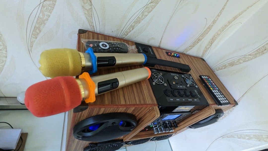 Rechargeable Batteries Powered Karaoke Music Box, Audio, Portable Music ...