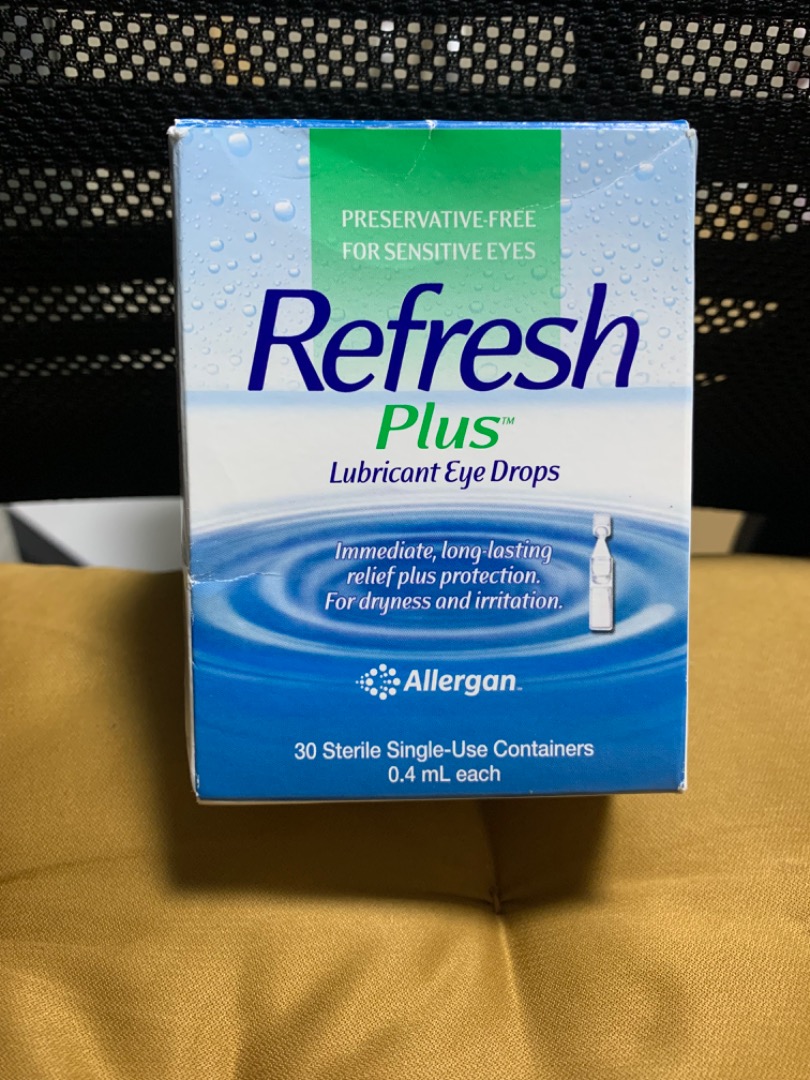 Refresh Plus Eye Drops, Beauty & Personal Care, Vision Care on Carousell
