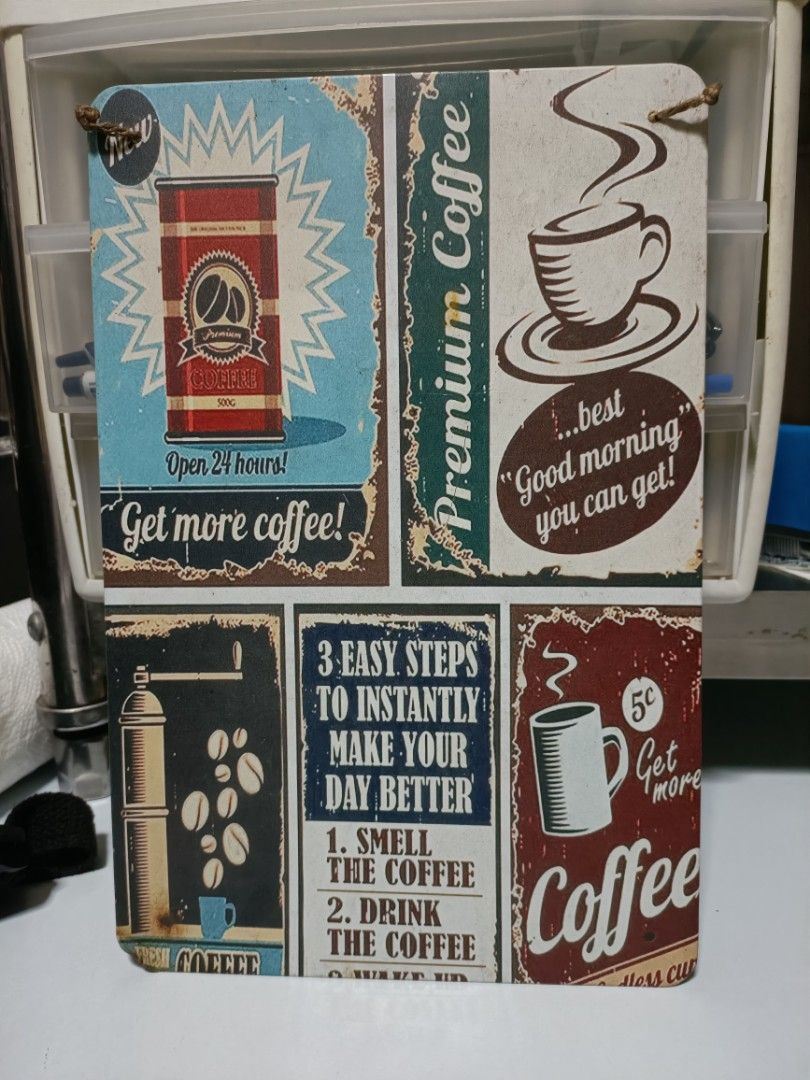 Retro sign board / poster, Furniture & Home Living, Home Decor, Wall ...