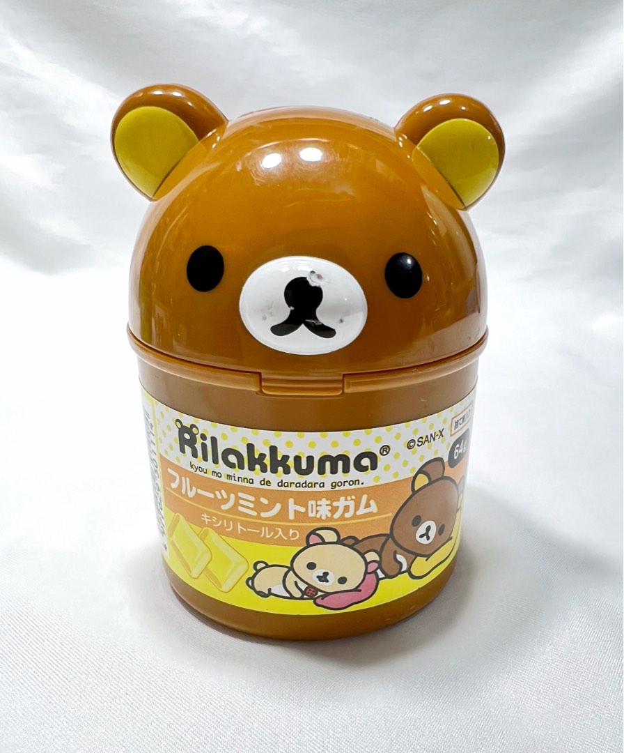 Rilakkuma candy case brown, kotak permen gum gummy, ori Japan, Kitchen ...
