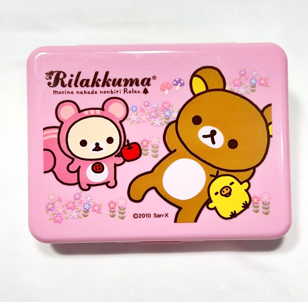 Rilakkuma square case, kotak permen obat pil gummy snack, Japan, bento ...