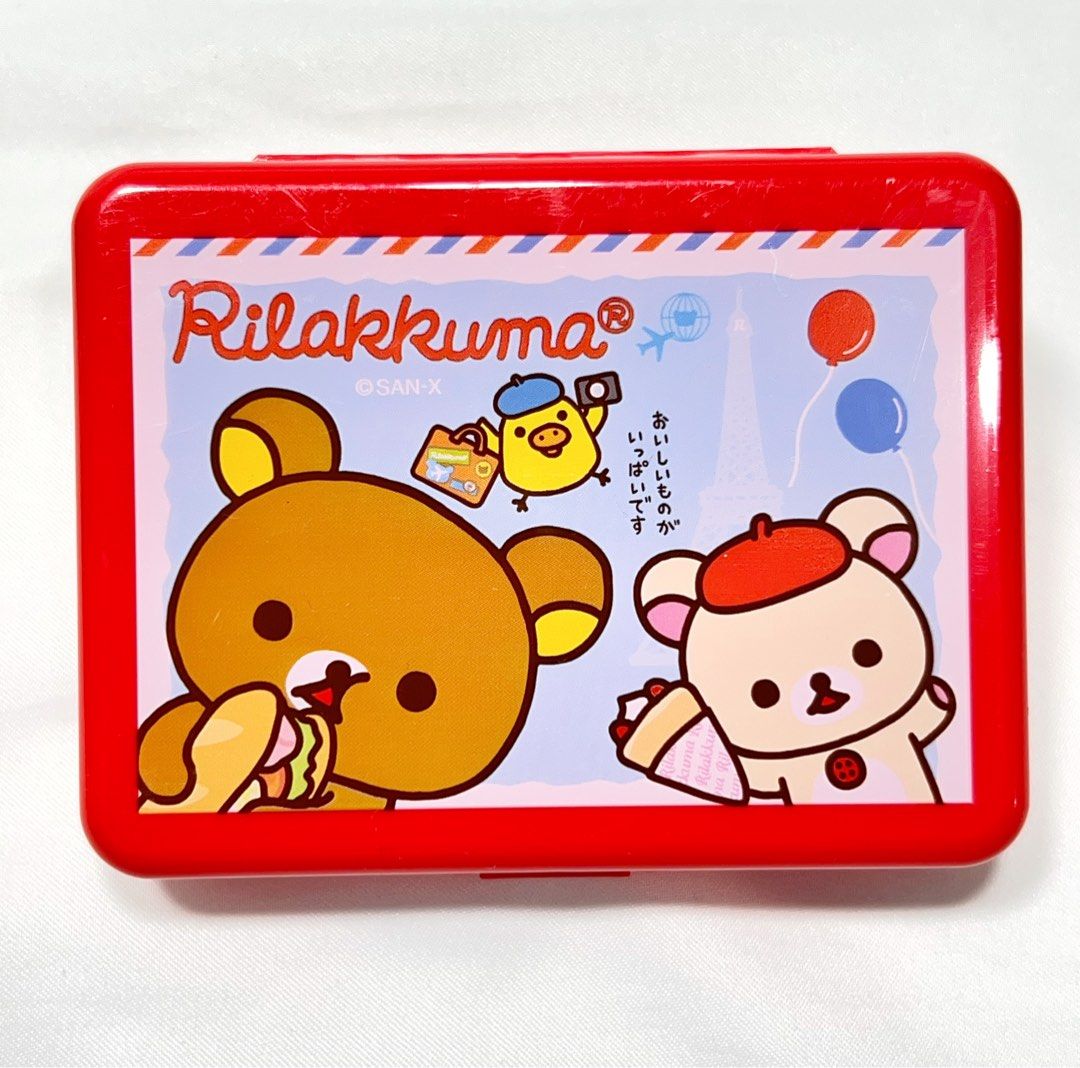 Rilakkuma square case, kotak permen obat pil gummy snack, Japan, bento ...