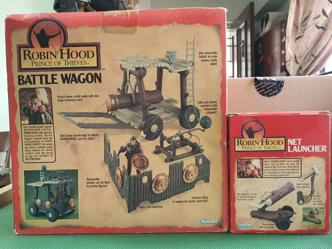 Robin Hood Prince Of Thieves BATTLE WAGON & NET LAUNCHER Vintage 1991 ...