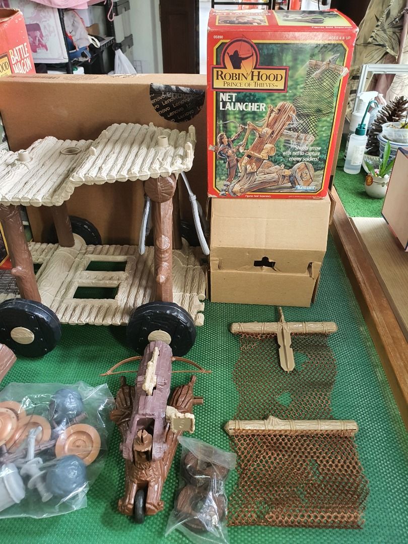 Robin Hood Prince Of Thieves BATTLE WAGON & NET LAUNCHER Vintage 1991 ...