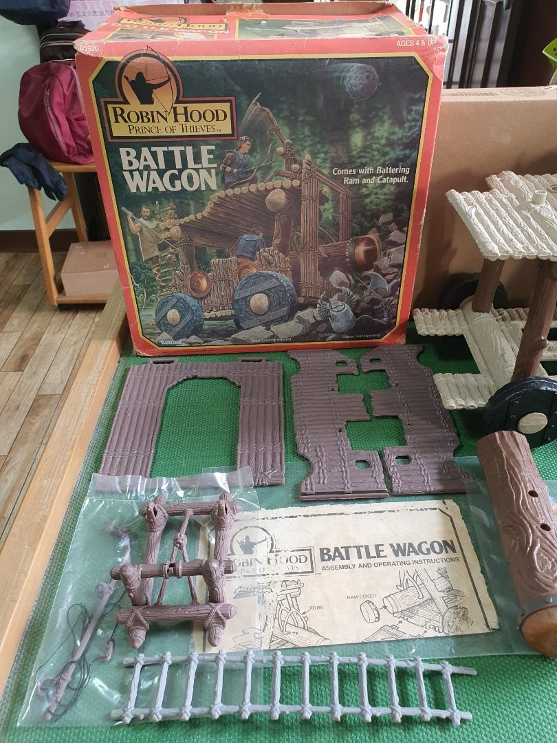 Robin Hood Prince Of Thieves BATTLE WAGON & NET LAUNCHER Vintage 1991 ...