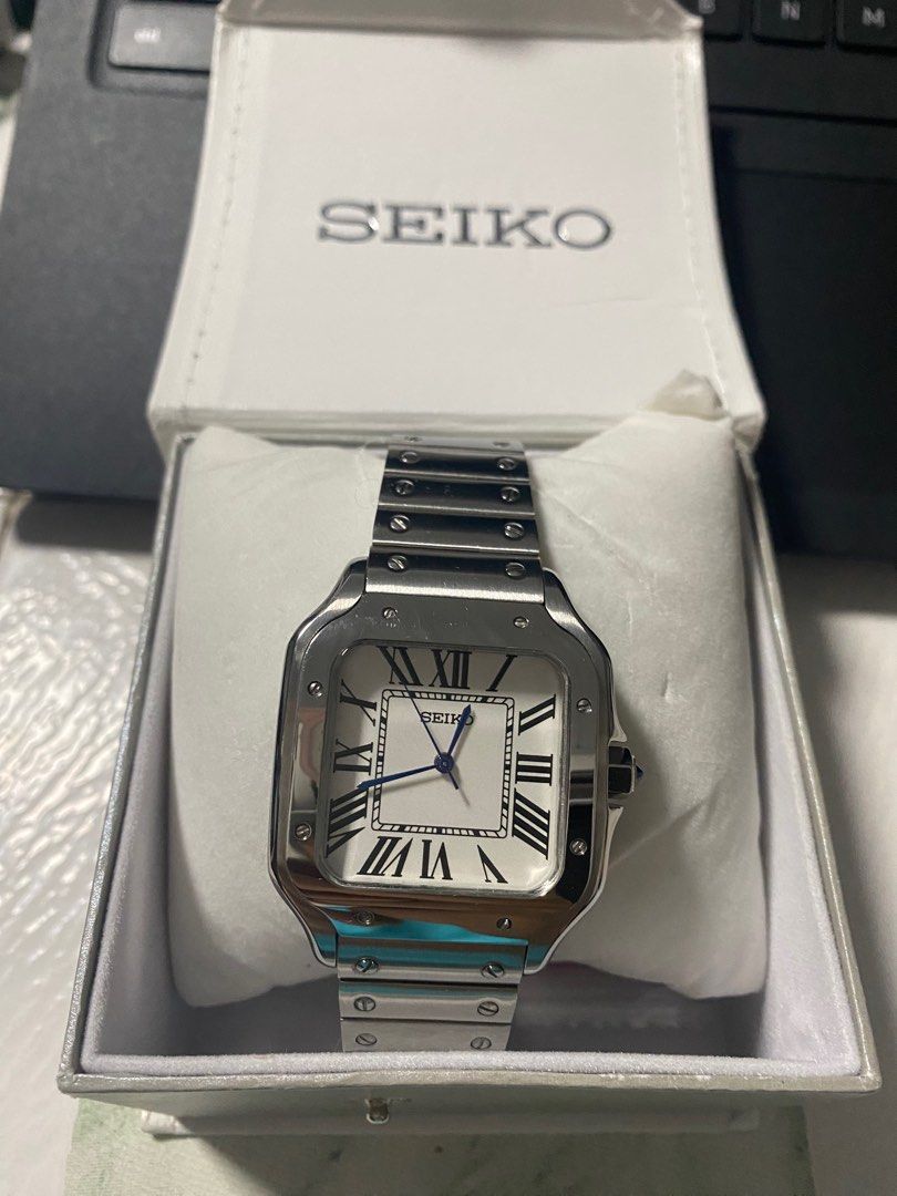 Seiko Cartier Santos, Luxury, Watches on Carousell