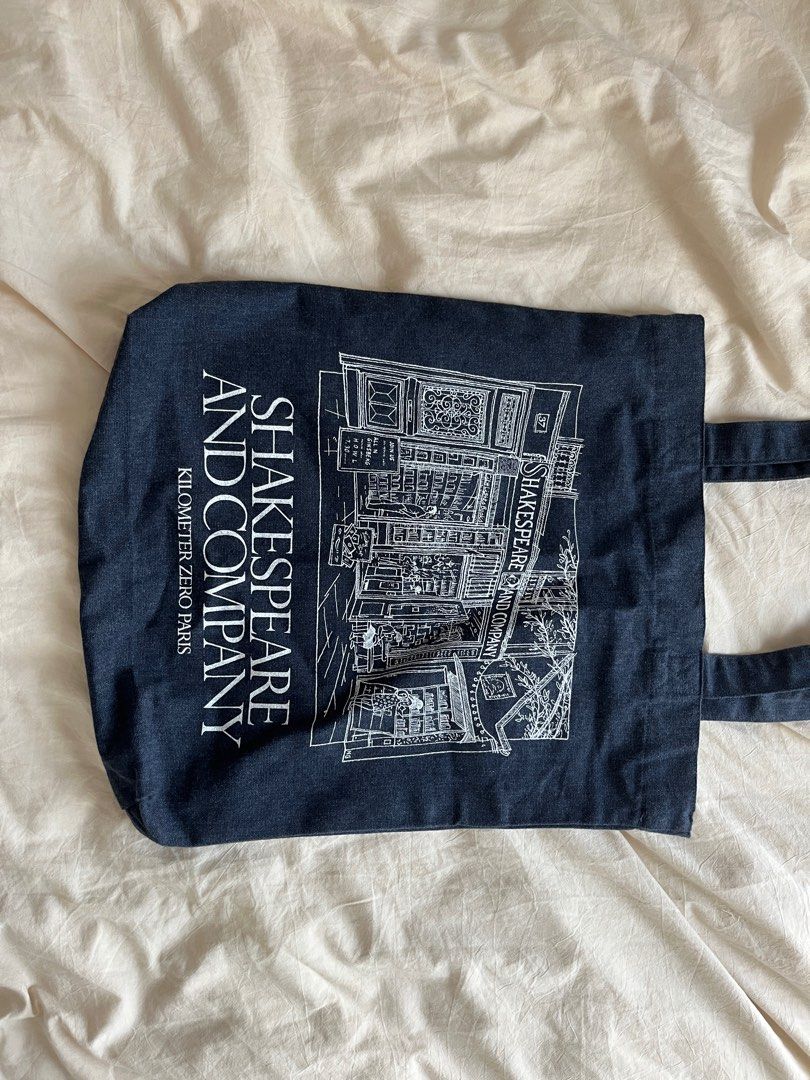 Shakespeare and Company Limited Edition Denim Tote Bag, Women's Fashion ...
