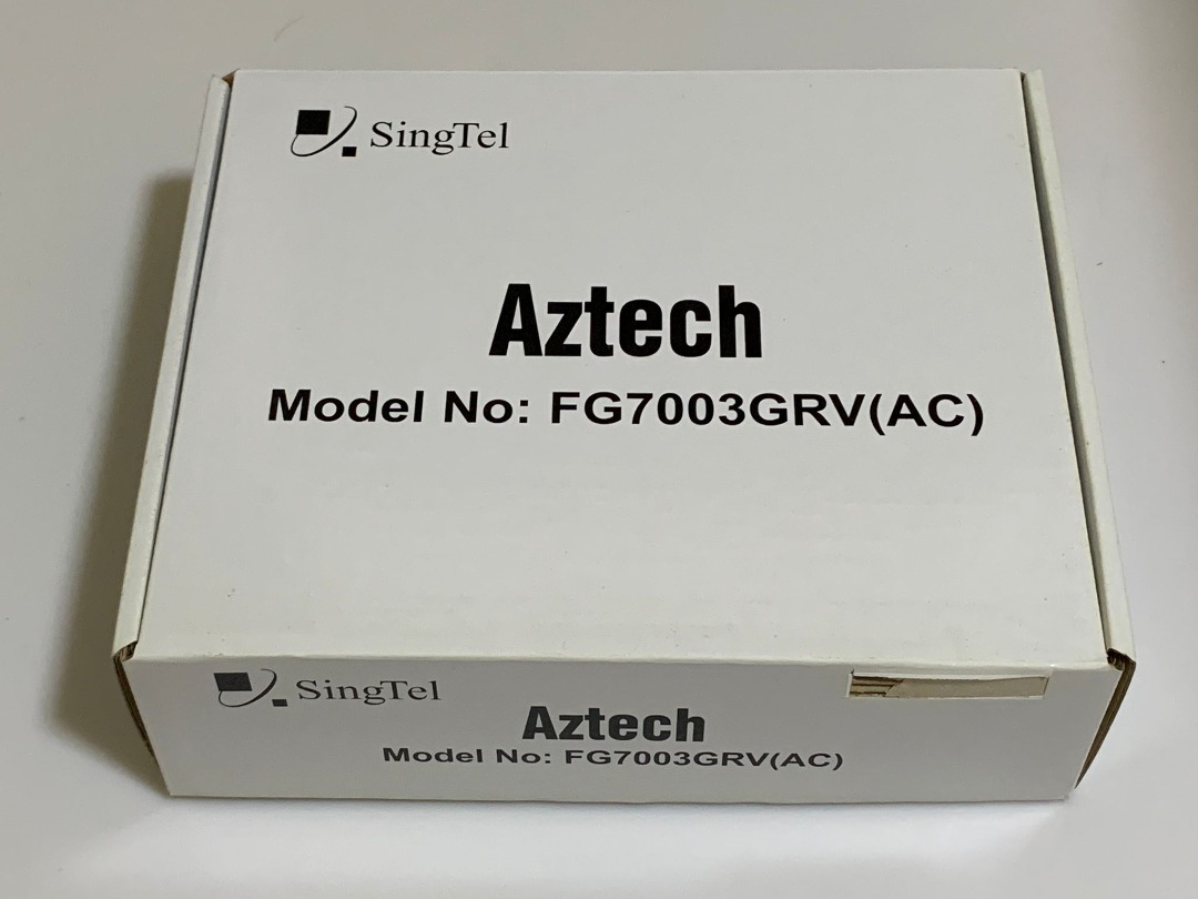 SingTel Dual Band Gigabit Wireless AC Modem (Aztech FG7003GRV-AC ...