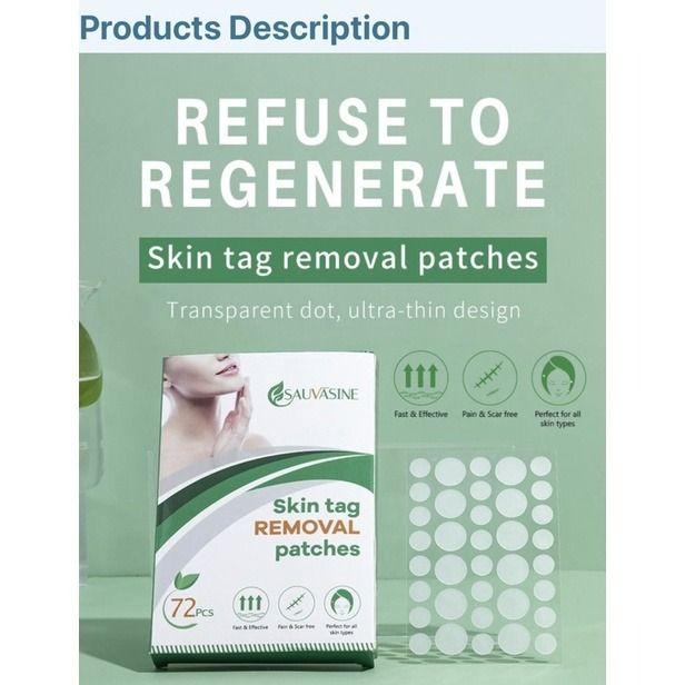 Skin tags liquid removal patches, Beauty & Personal Care, Face, Face ...