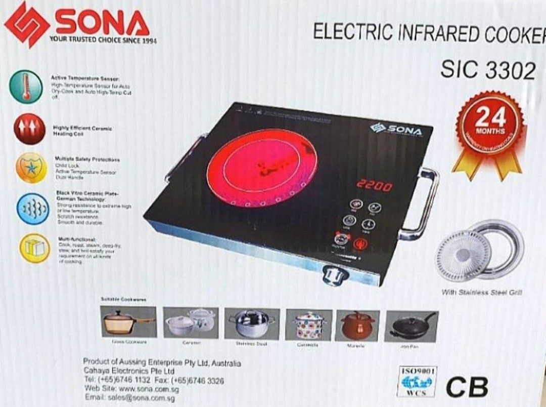 SONA INDUCTION COOKER, TV & Home Appliances, Kitchen Appliances, BBQ ...