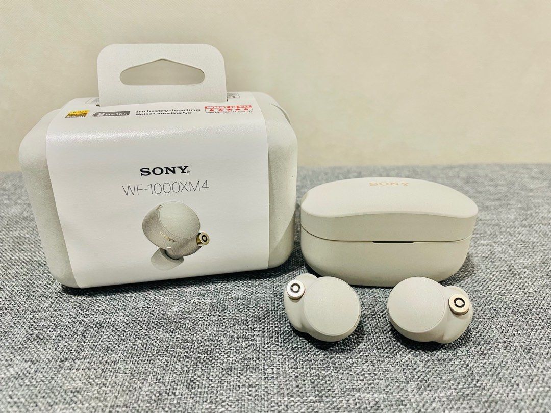 Sony WF-1000XM4 - Beige, Audio, Earphones on Carousell