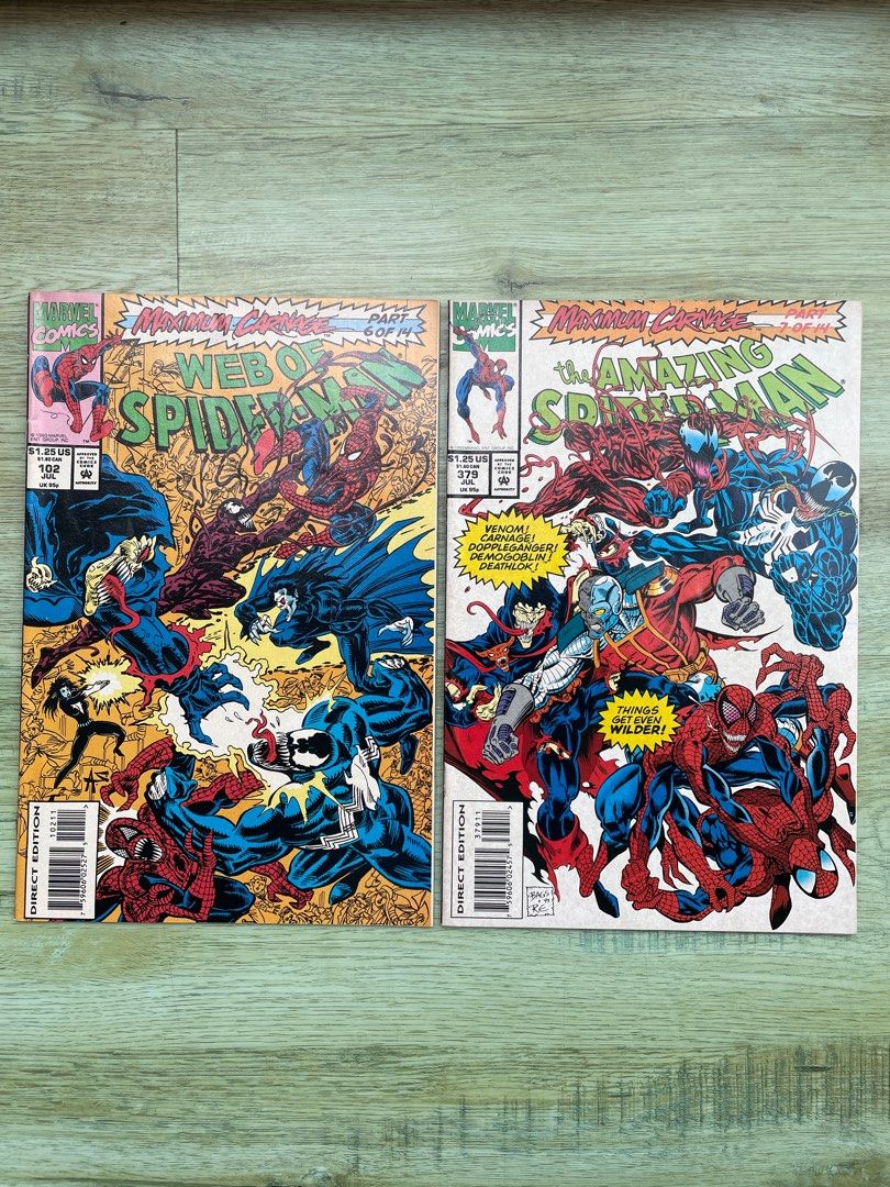 Spiderman comics Maximum Carnage complete, Hobbies & Toys, Books ...