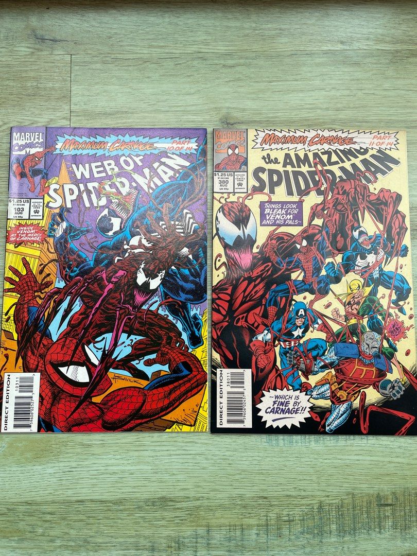 Spiderman comics Maximum Carnage complete, Hobbies & Toys, Books ...